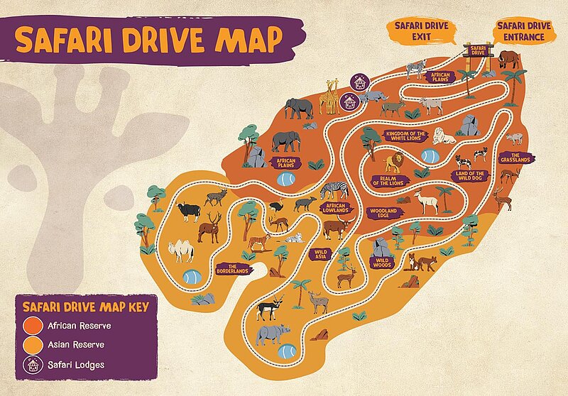 West Midlands Safari Park | View the Map | West Midlands Safari Park